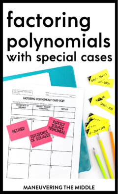 Factoring Polynomials with Special Cases - Maneuvering the Middle