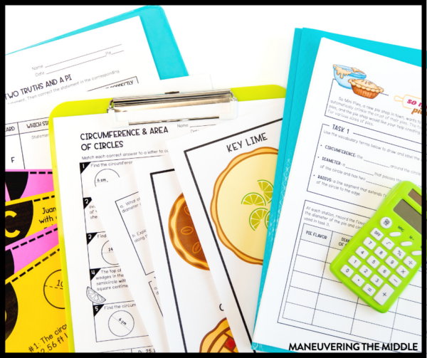 Pi Day Activities - Maneuvering the Middle