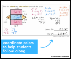 5 Ideas for Teaching Surface Area - Maneuvering the Middle