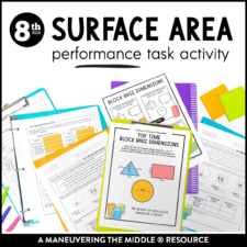 5 Ideas for Teaching Surface Area - Maneuvering the Middle