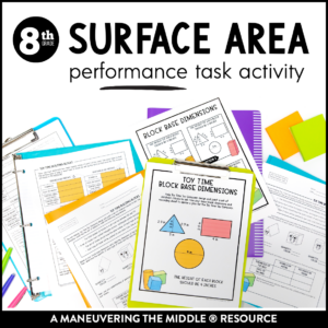5 Ideas for Teaching Surface Area - Maneuvering the Middle