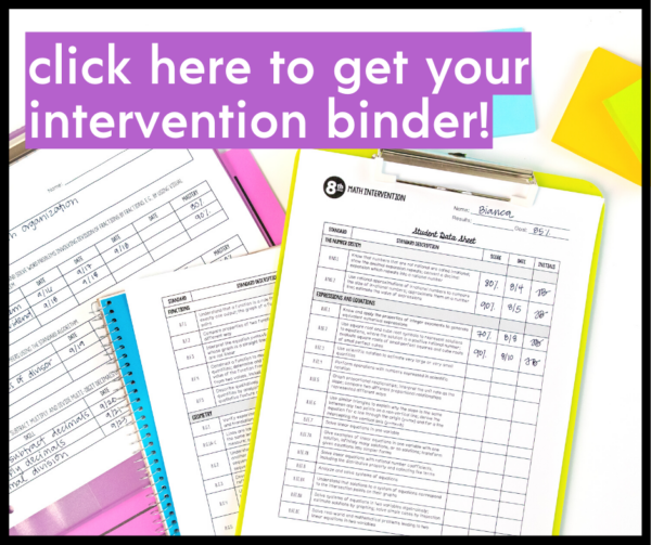 Ideas for Organizing Math Intervention - Maneuvering the Middle