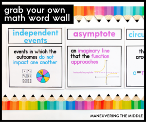 3 Benefits of Math Word Walls - Maneuvering the Middle