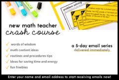 FB New Math Teacher Crash Course - Maneuvering the Middle