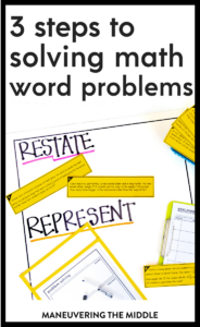 3 Steps to Solving Word Problems - Maneuvering the Middle