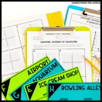 10 System of Equations Activities - Maneuvering the Middle