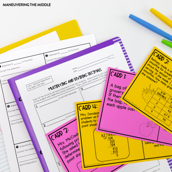 Math Concepts You Teach in Middle School