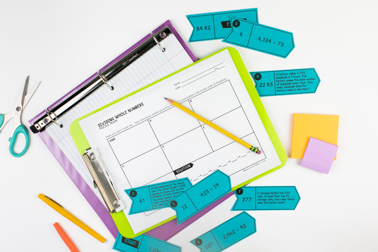 5th Grade Freebie - Maneuvering the Middle