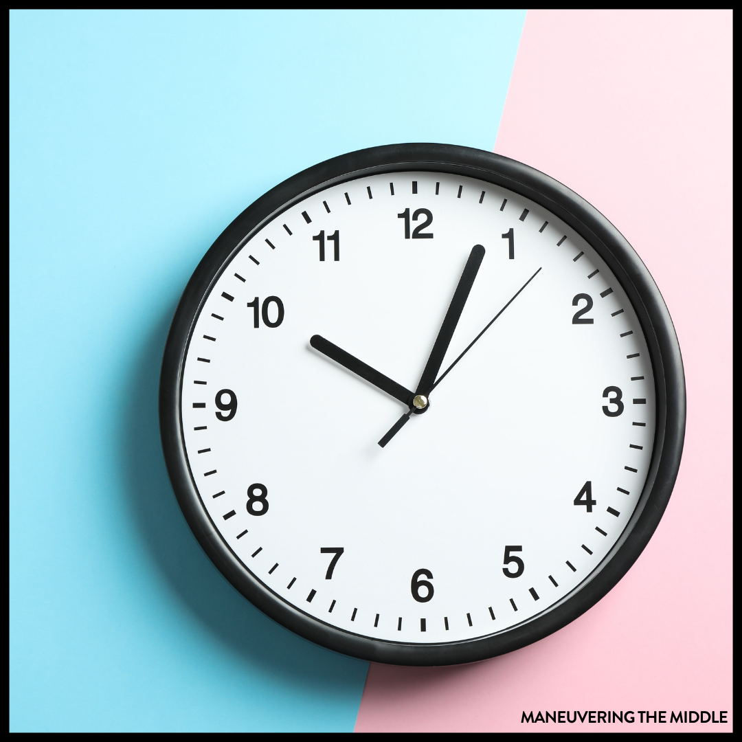 No Time Wasted: Instructional Class Time - Maneuvering the Middle