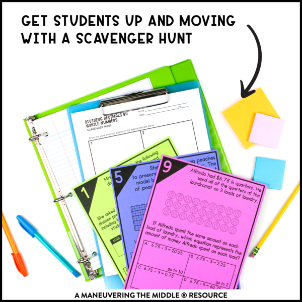 Multiplying and Dividing Decimals Activity Bundle 5th Grade ...