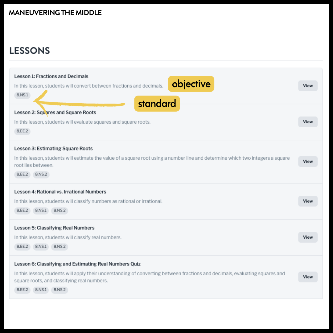 Lesson Planning Using Our New Platform - Maneuvering the Middle