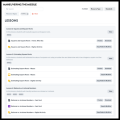 Lesson Planning Using Our New Platform - Maneuvering the Middle