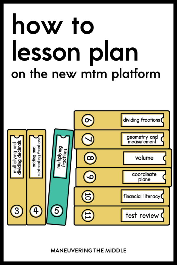 Lesson Planning Using Our New Platform - Maneuvering the Middle