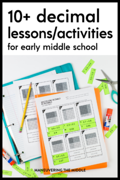 10+ Decimal Activities and Lessons - Maneuvering the Middle