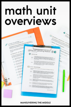 Unit Overviews in All Access - Maneuvering the Middle