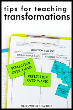 Ideas for Teaching Transformations - Maneuvering the Middle