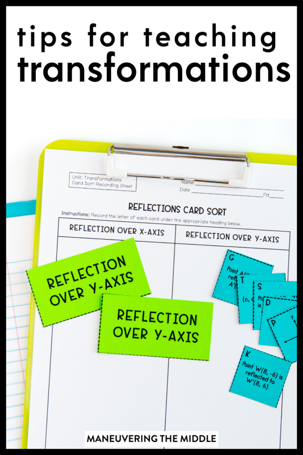 Ideas for Teaching Transformations - Maneuvering the Middle